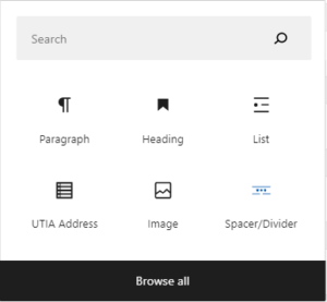 UTIA Address | UTIA WordPress Guide
