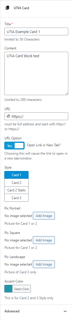UTIA Card | UTIA WordPress Guide